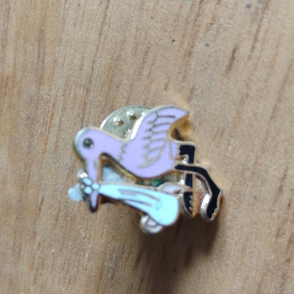 Jewelry | Stork Pin | Poshmark